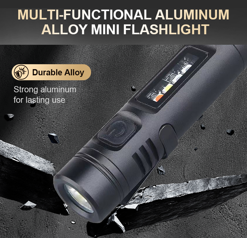 Multi-Functional Aluminum Alloy Mini Flashlight – scomeri